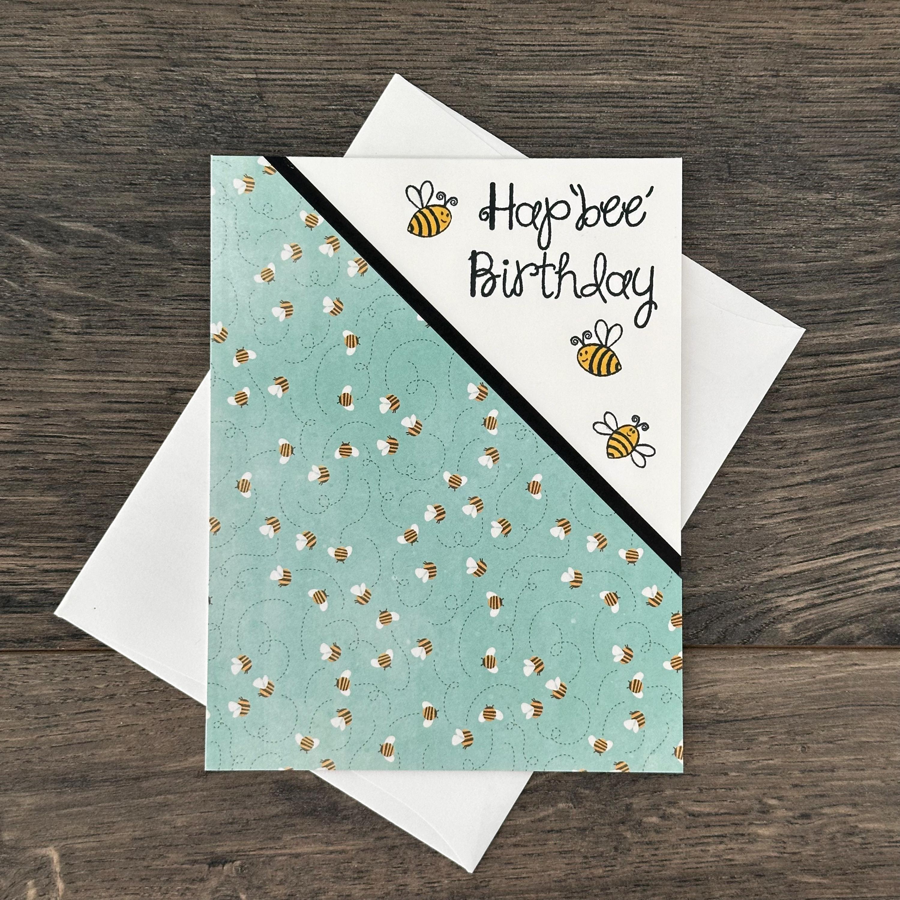 Handmade Birthday Card | Bee Birthday Card | Happy Birthday Card ...