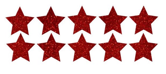 Set of 10 Stars Heat Transfer Vinyl Iron On DIY Do It Yourself | Etsy