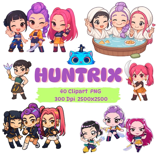 Huntrix Chibi - Etsy