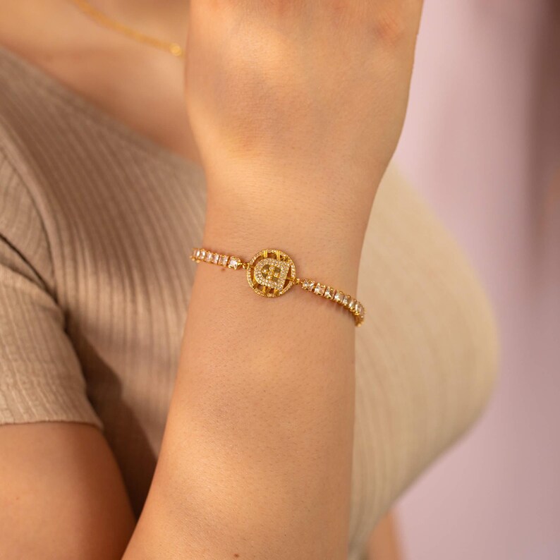 Portugal Crest Bracelet, Portugal Zirconia Bracelet, Portugal Bracelet ...