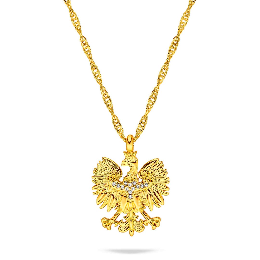 Poland Coat of Arms Necklace for Women, Polish Flag Necklace, Poland ...