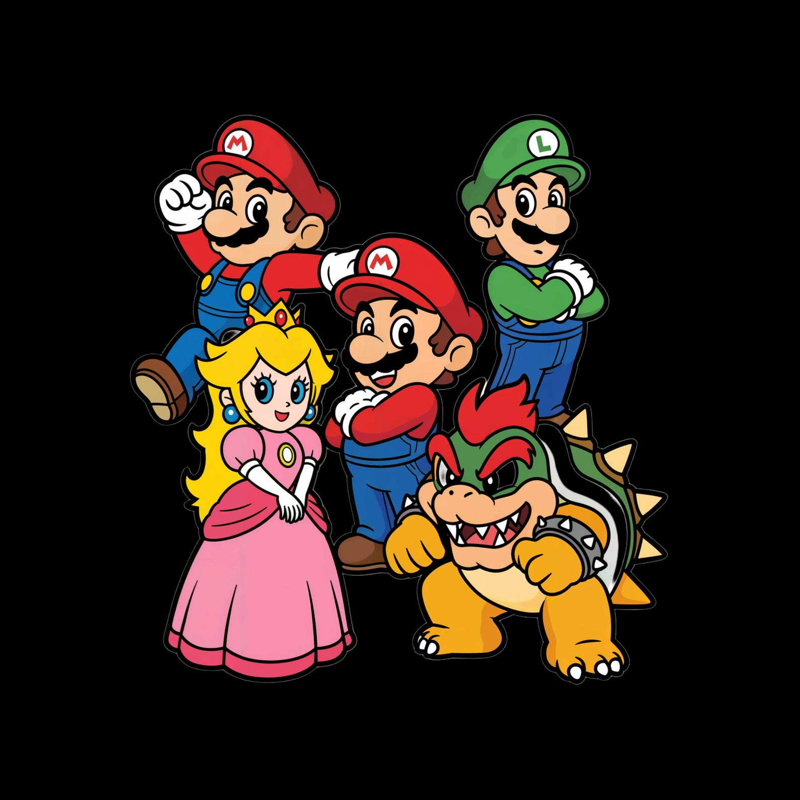 Super Mario PNG Bundle | Mario and Friends Clipart | Super Mario ...