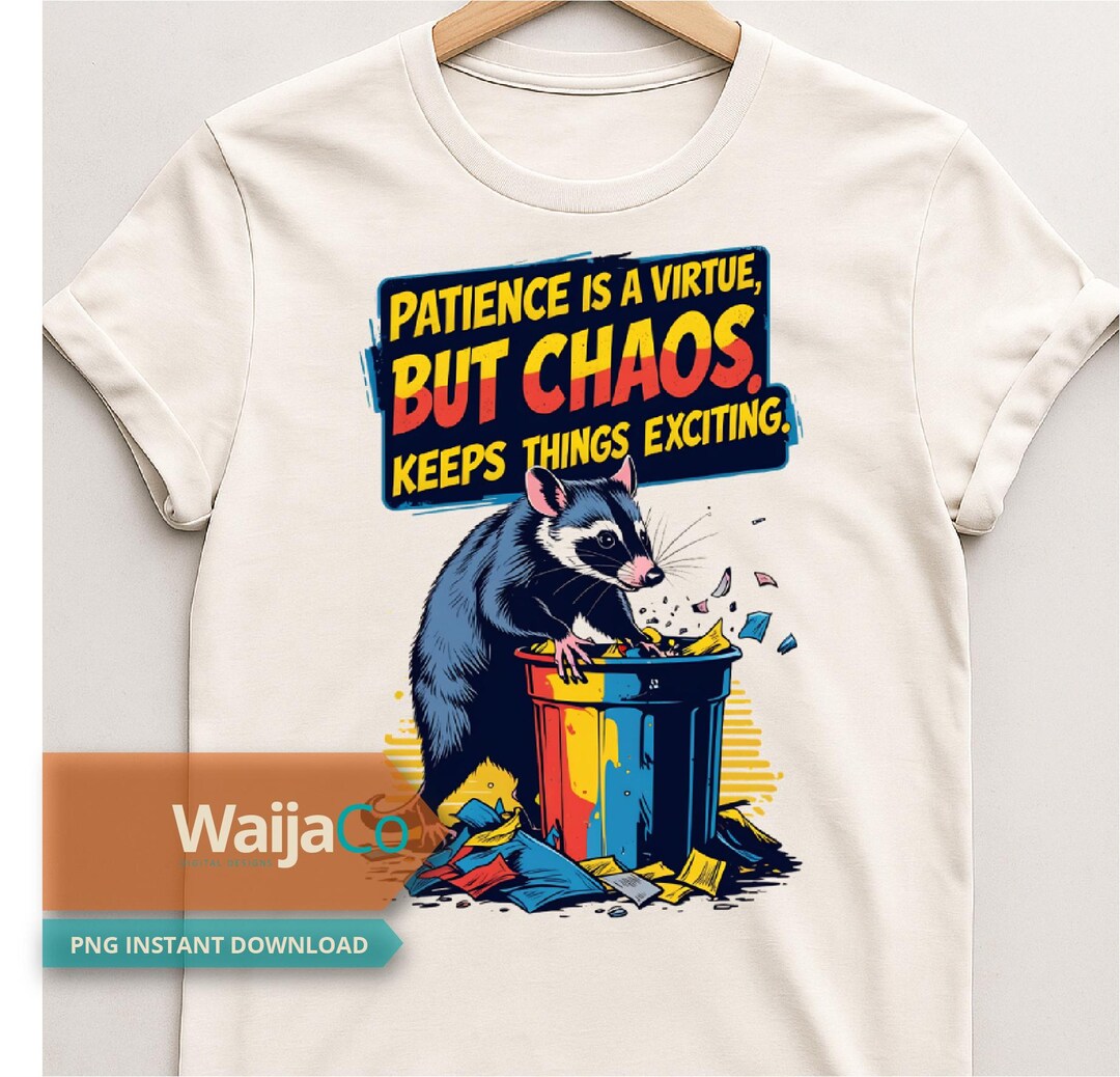 Friendly Possum PNG Clipart: Retro T-shirt Design (digital File) - Etsy