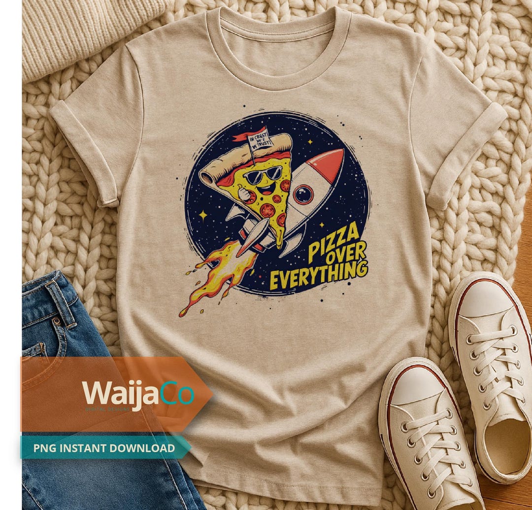 Pizza Over Everything PNG: Retro Comic Clipart (digital Download) - Etsy