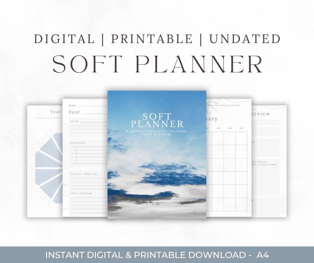 The Soft Planner – A Gentle, Flexible Digital Planner (PDF) - Etsy