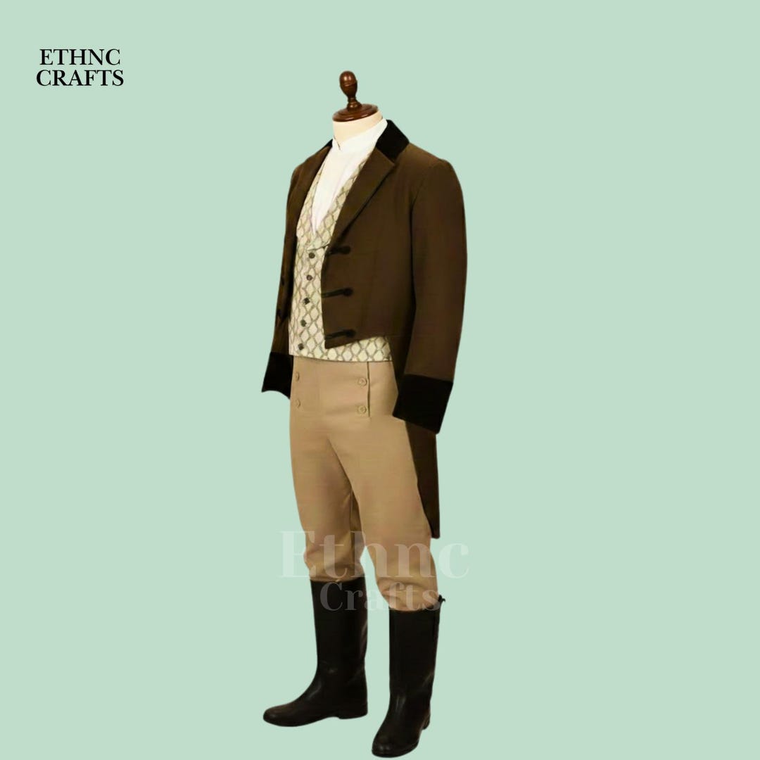 Mens Regency Tailcoat Suit | Georgian Gentleman Coat Victorian Gothic ...