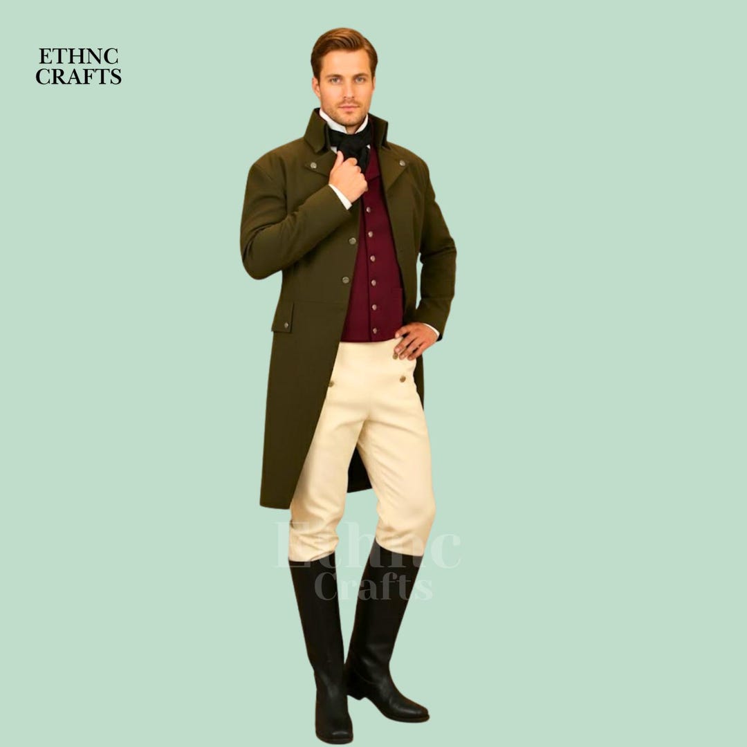 Handmade Regency Gentleman Suit • Custom Made Georgian Tailcoat With ...