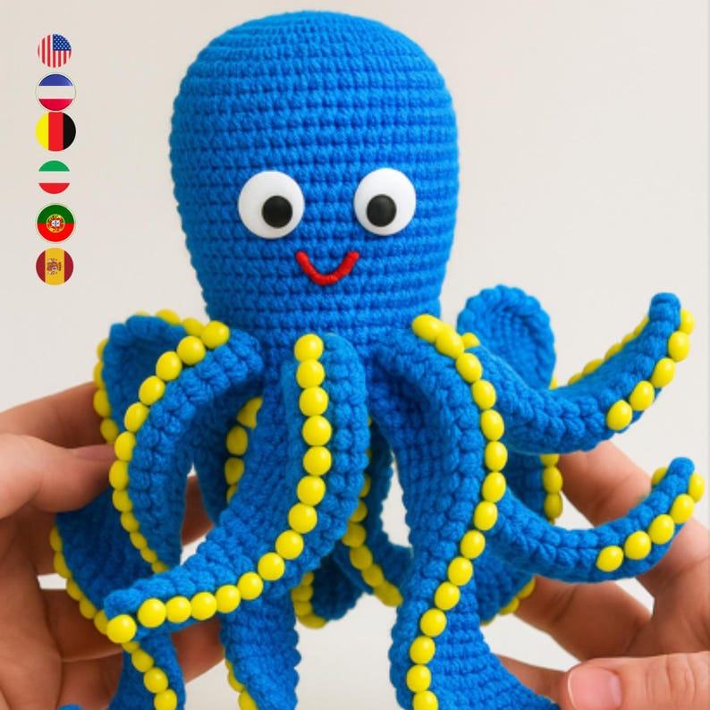 Fidget Octopus Crochet Pattern Sensory Toy Crochet Amigurumi Step-by ...