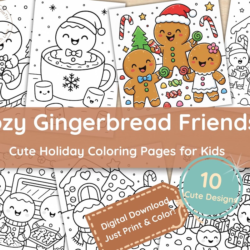 Coloring Sheet Candy House - Etsy