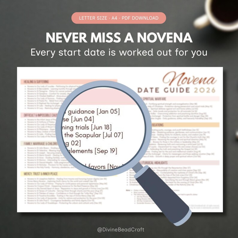 2026 Novena Date Guide | Pre-calculated Start Dates for 60+ Novenas ...