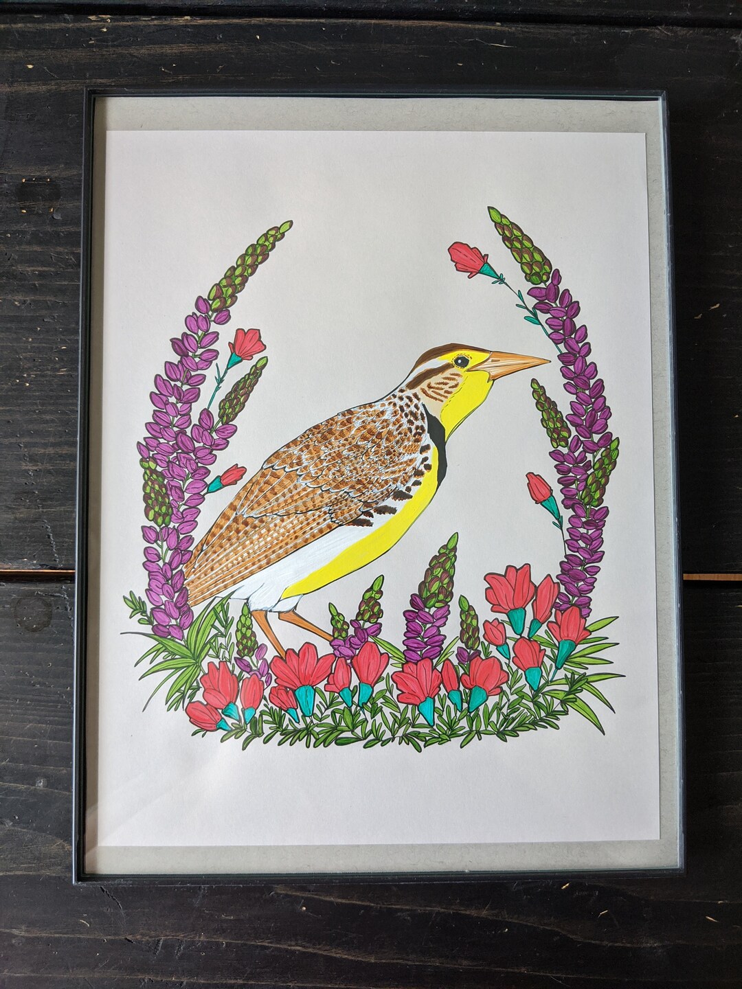 Western Meadowlark Painting - Etsy