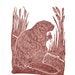 Beaver Linocut - Etsy