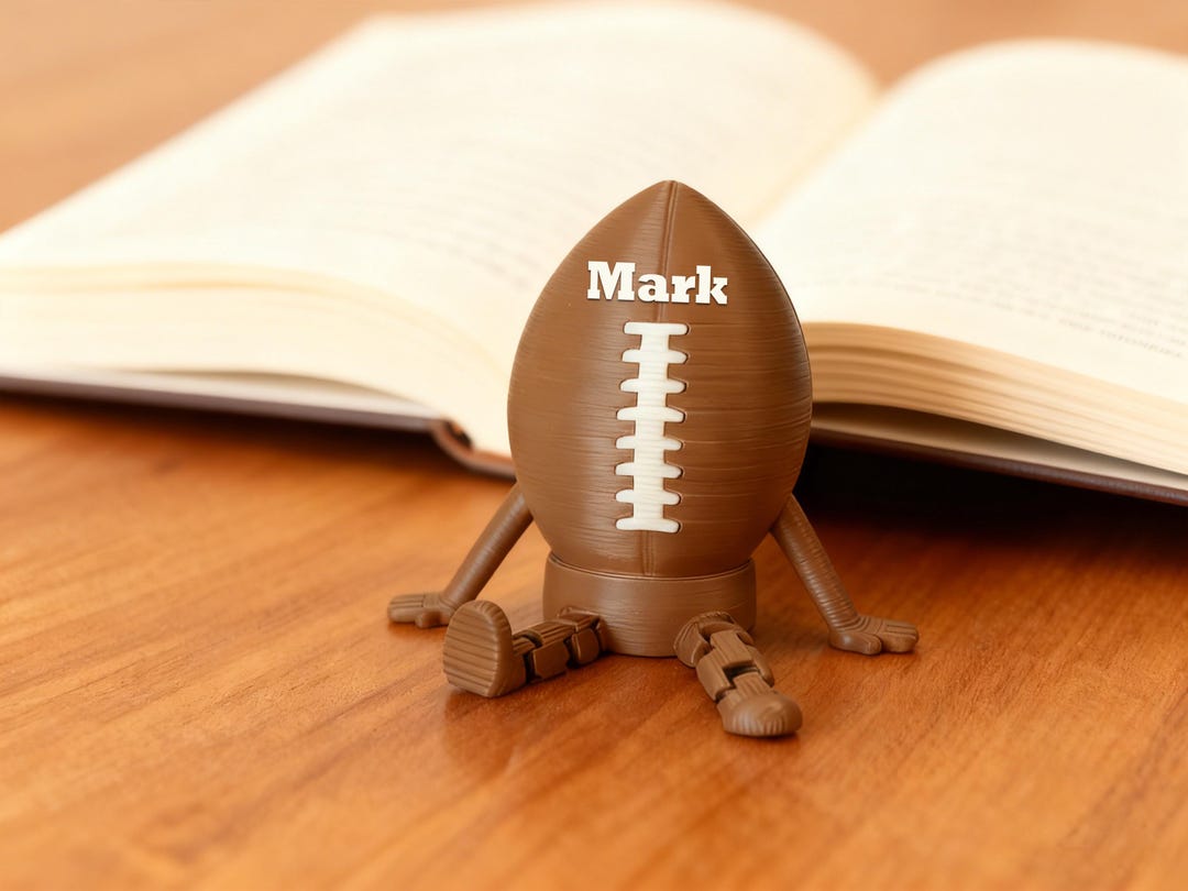 Football Desk Decor, 3D Printed Sports Figure for Dorm Room, Funny ...