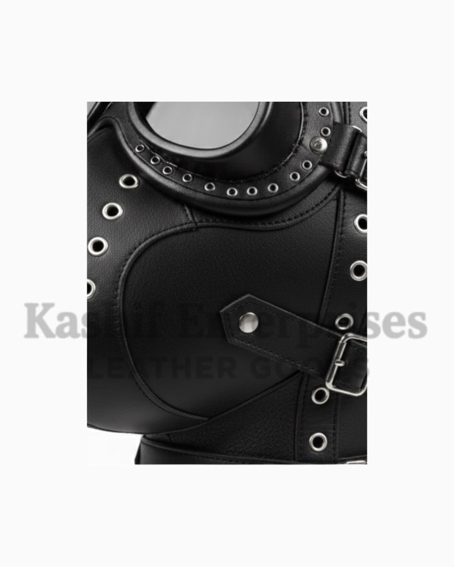 Black Full Head Mask With Goggle Style Eye Openings | Adjustable ...