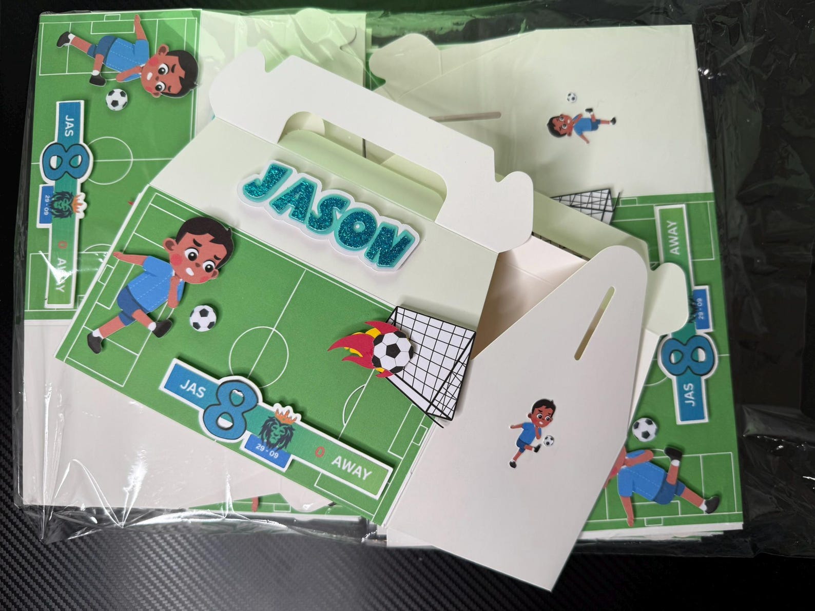 Personalized Soccer Party Favor Box Set: Custom Birthday Gable Box - Etsy
