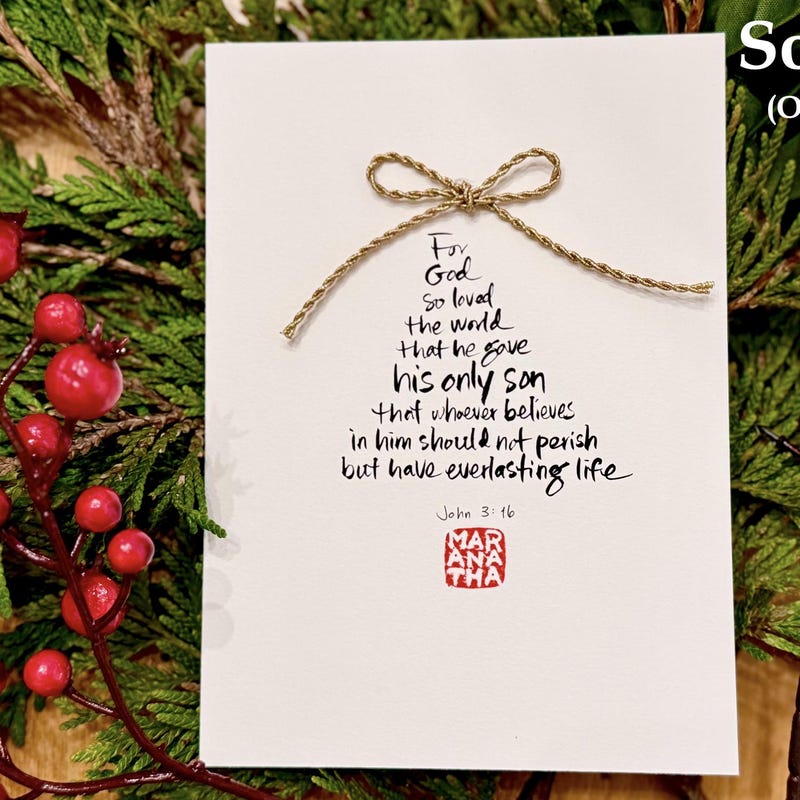 Christian Handwritten Cards - Etsy
