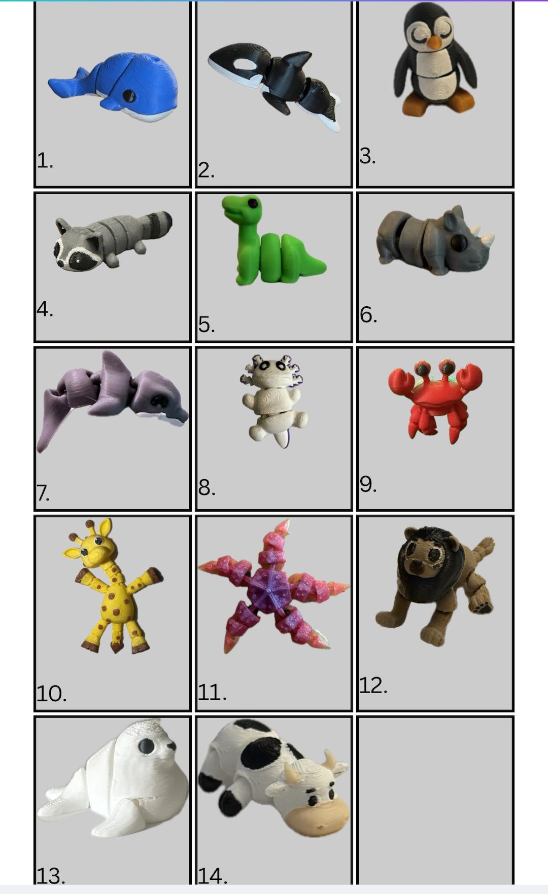 Unique 3D Printed Flexis – Flexible, Fun & Perfect for Classrooms! - Etsy