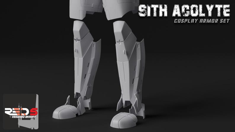 Star Wars Sith Acolyte Cosplay Armor | Custom 3D Printed Costume Set ...