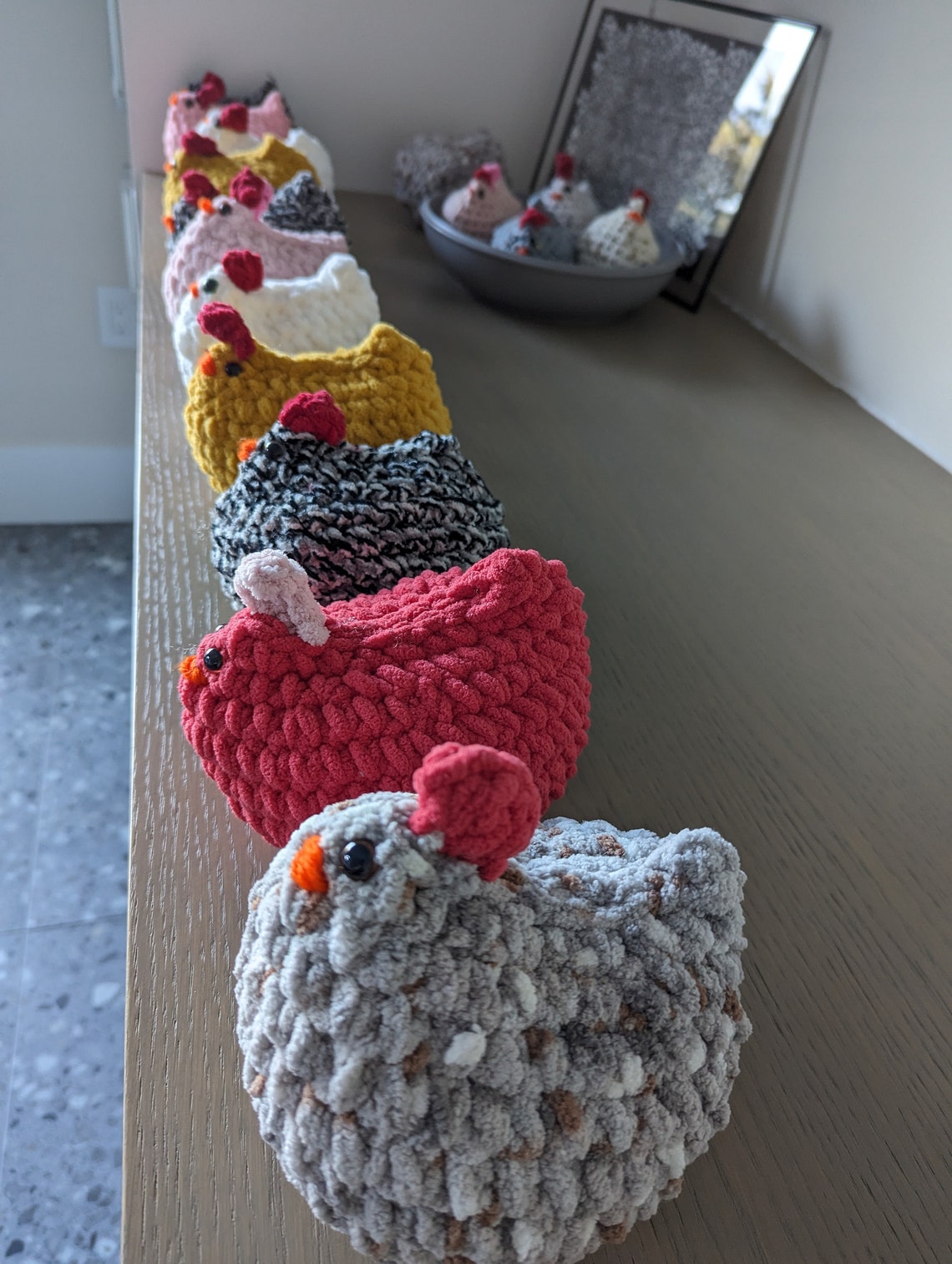 Crocheted Emotional Support Chicken. Small - Etsy