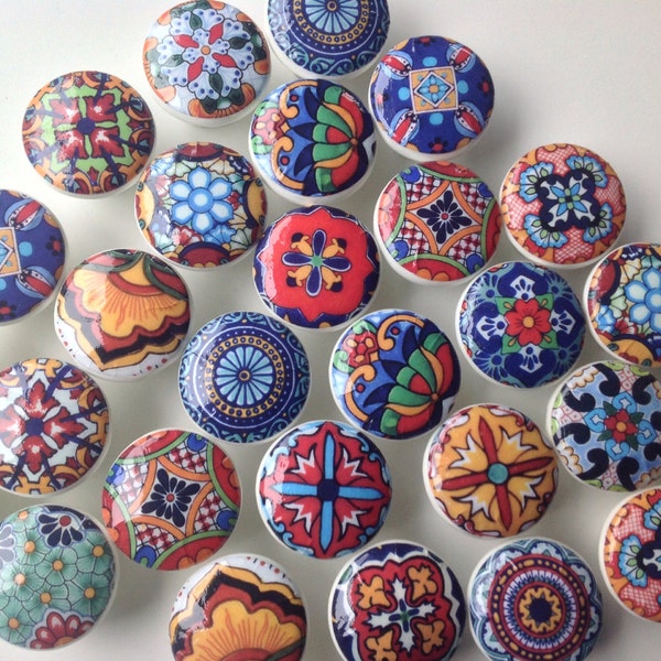 Talavera Knobs - Etsy