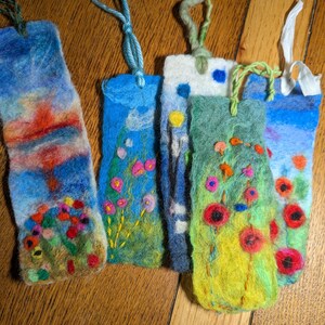 Felted Bookmark1 Anniversary Gift 7 Years. 7.5x2 Readers' Gift. Free ...