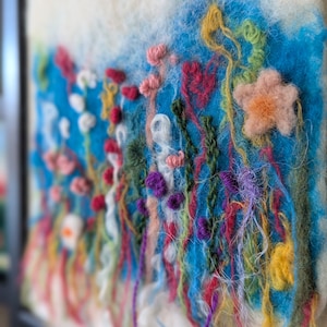 Wool Painting Needle Felted Wool Art. 6x7one of a Kind Textile Art - Etsy