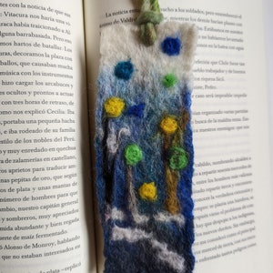 Felted Bookmark1 Anniversary Gift 7 Years. 7.5x2 Readers' Gift. Free ...
