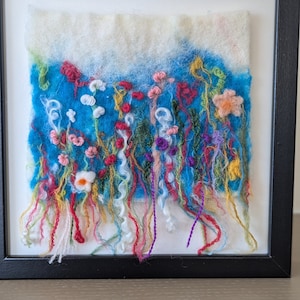 Wool Painting Needle Felted Wool Art. 6x7one of a Kind Textile Art - Etsy