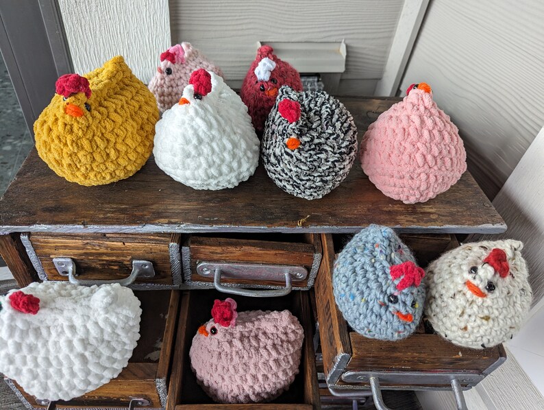 Crocheted Emotional Support Chicken. Small - Etsy