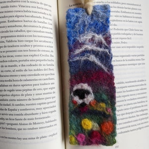 Felted Bookmark1 Anniversary Gift 7 Years. 7.5x2 Readers' Gift. Free ...