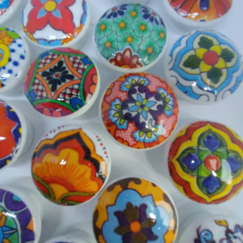 Talavera Knobs - Etsy