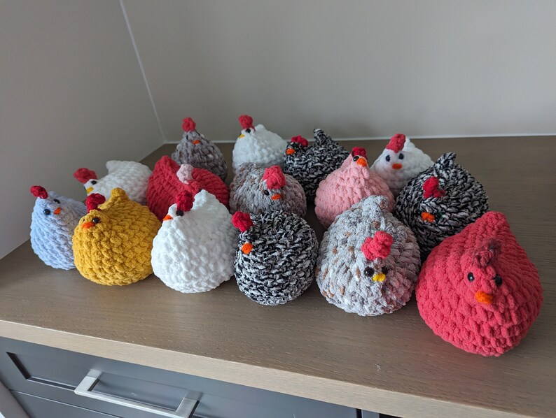 Crocheted Emotional Support Chicken. Small - Etsy