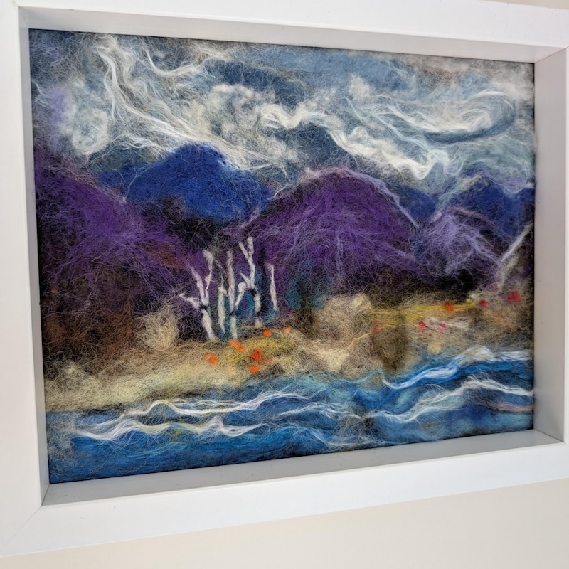 Felt Landscape - Etsy