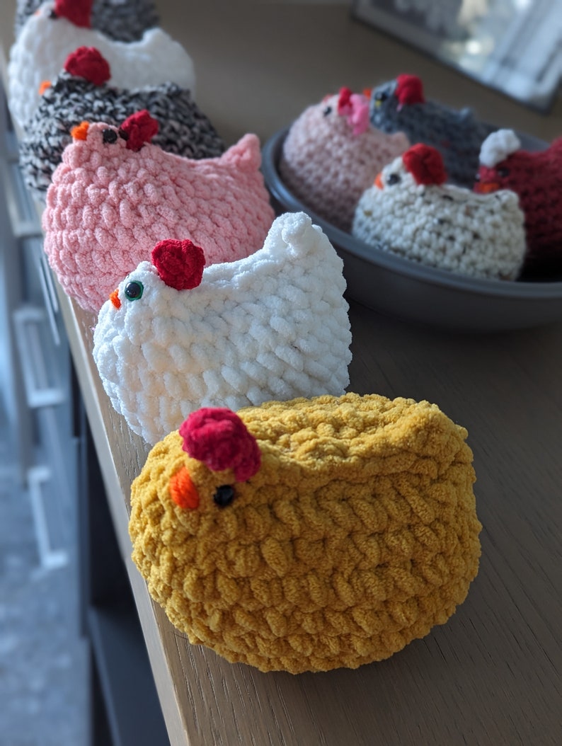 Crocheted Emotional Support Chicken. Small - Etsy