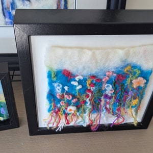 Wool Painting Needle Felted Wool Art. 6x7one of a Kind Textile Art - Etsy