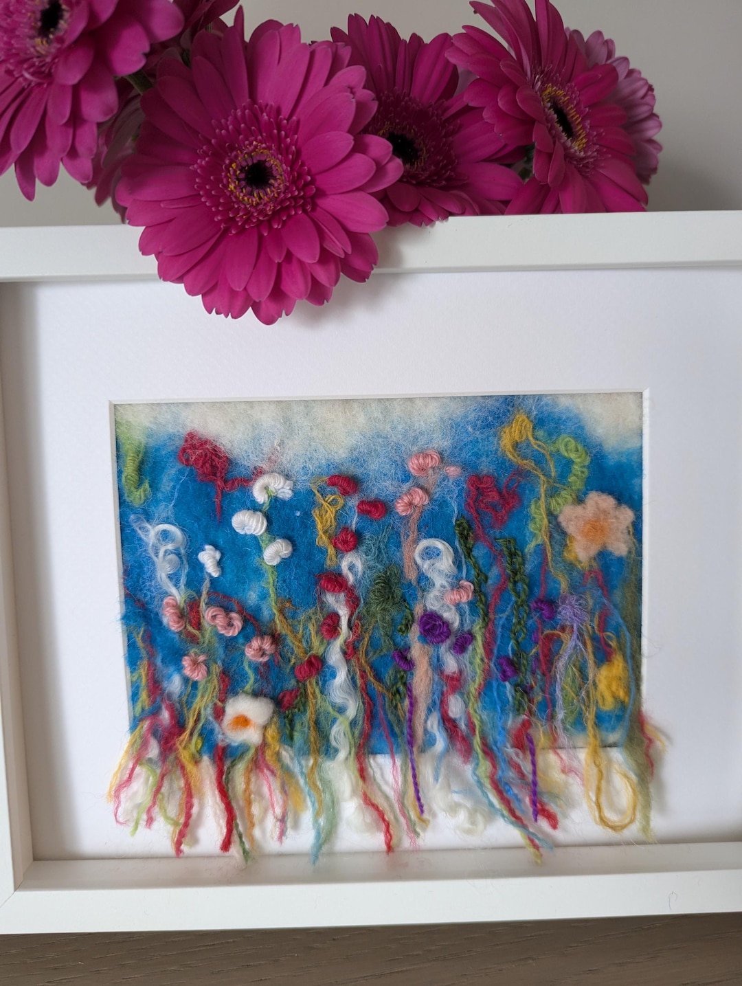 Wool Painting Needle Felted Wool Art. 5"x7"(8x10 Frame) One of a Kind ...