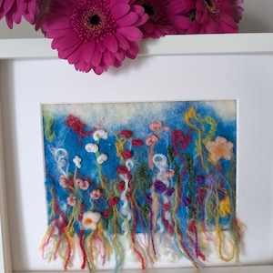 Wool Painting Needle Felted Wool Art. 5x78x10 Frame One of a Kind ...