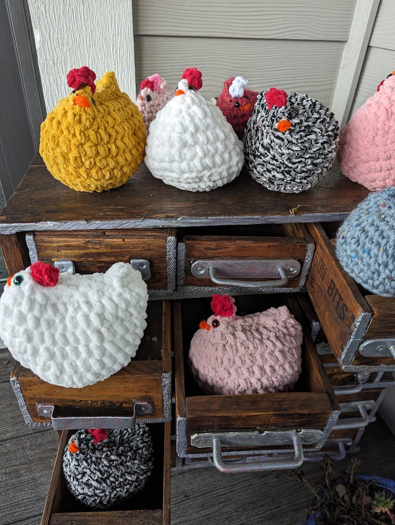 Crocheted Emotional Support Chicken. Small - Etsy
