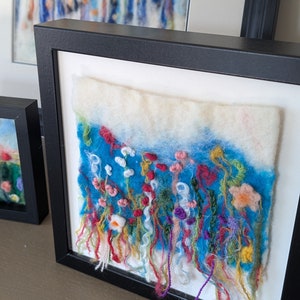 Wool Painting Needle Felted Wool Art. 6x7one of a Kind Textile Art - Etsy
