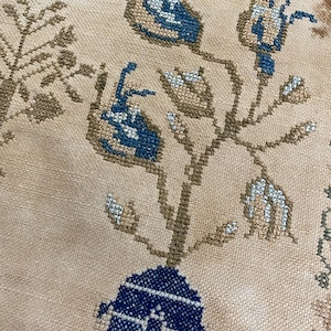 GH 1857 Dutch Antique Sampler Cross Stitch Pattern PDF • Reproduction ...