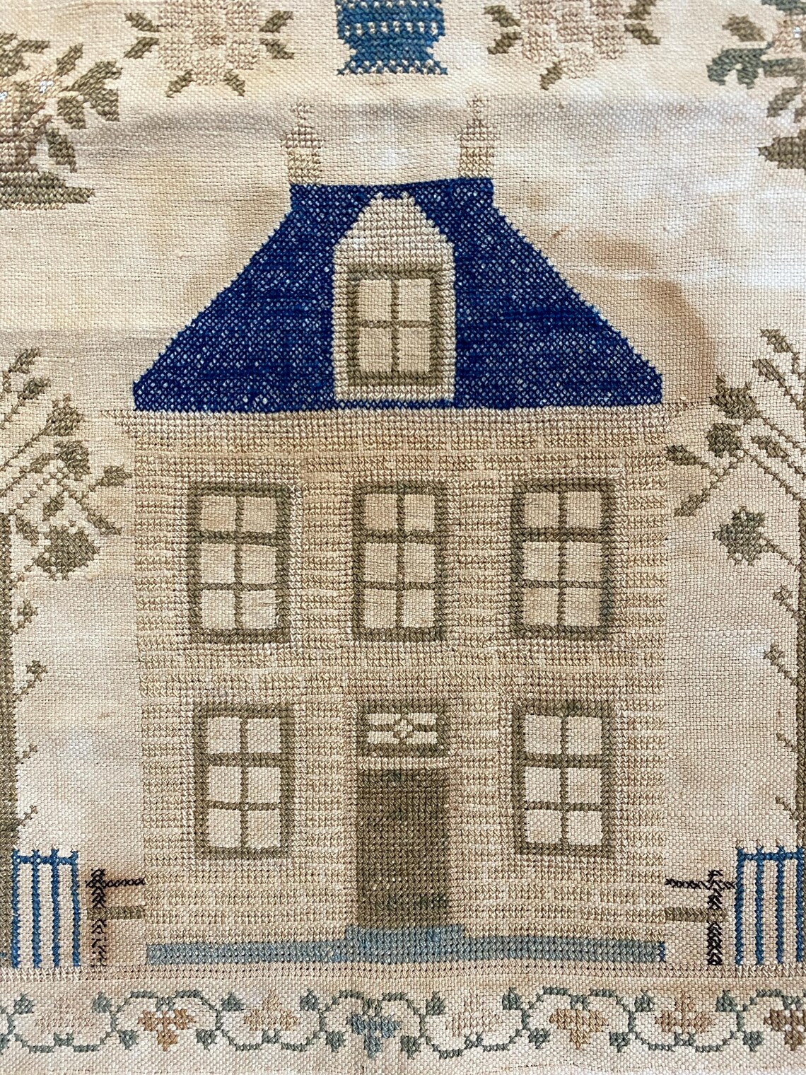 GH 1857 Dutch Antique Sampler Cross Stitch Pattern PDF • Reproduction ...