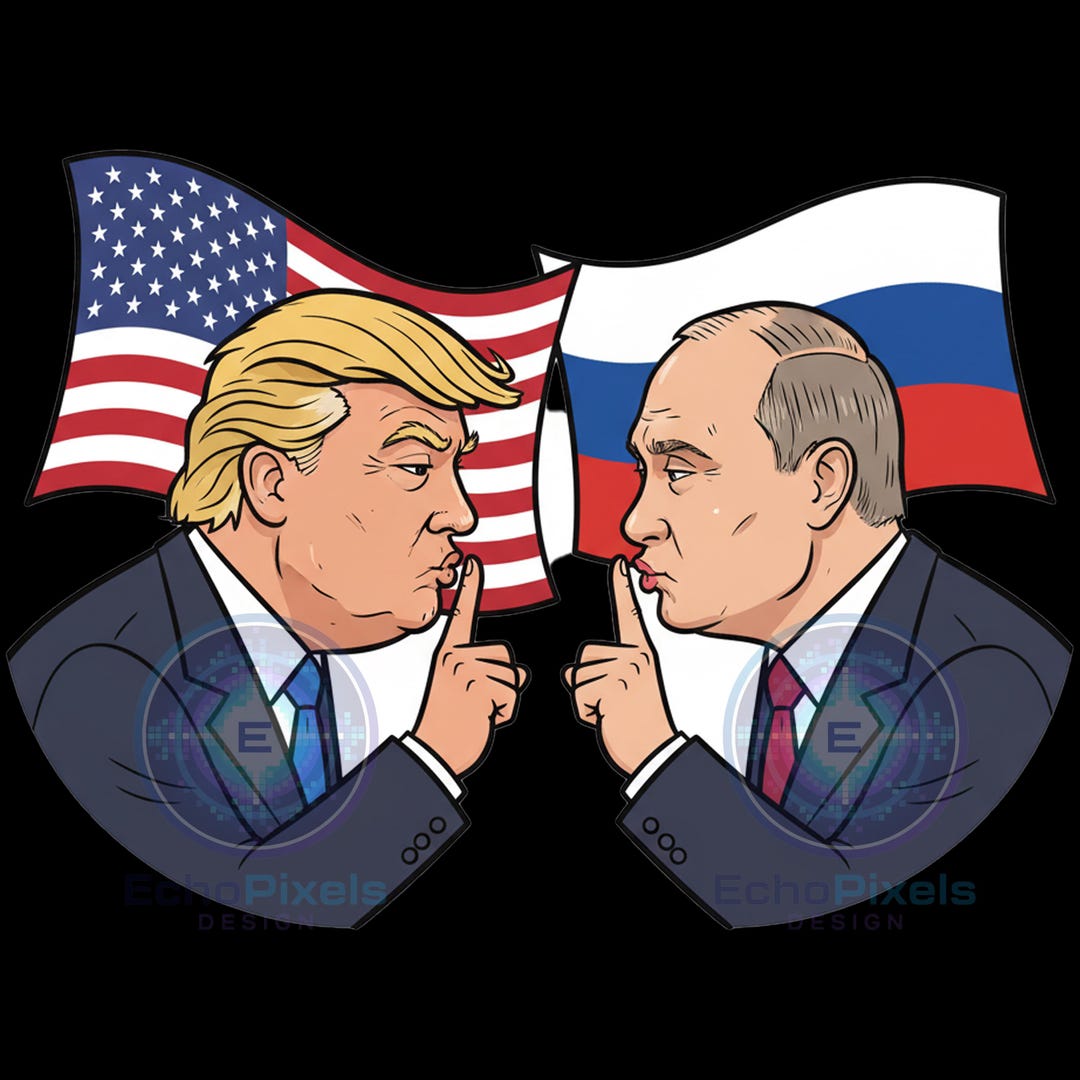 Funny Trump and Putin Satire PNG - for Mug and T-shirt Design (digital ...