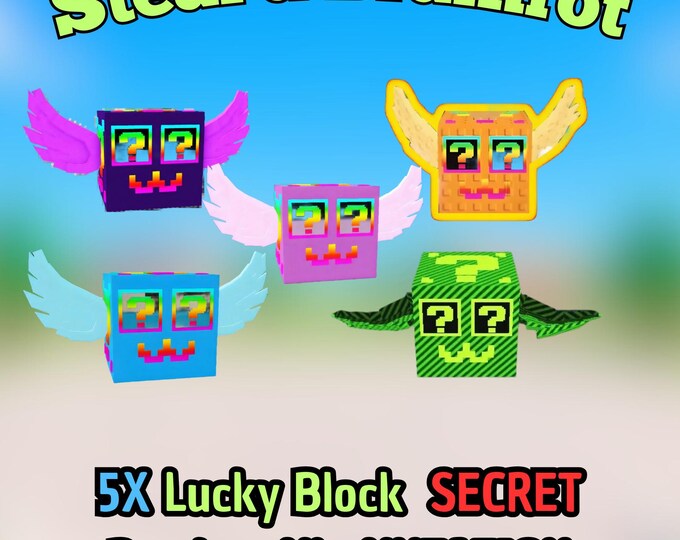 Secret Lucky Block Steal A Brainrot Roblox - Etsy