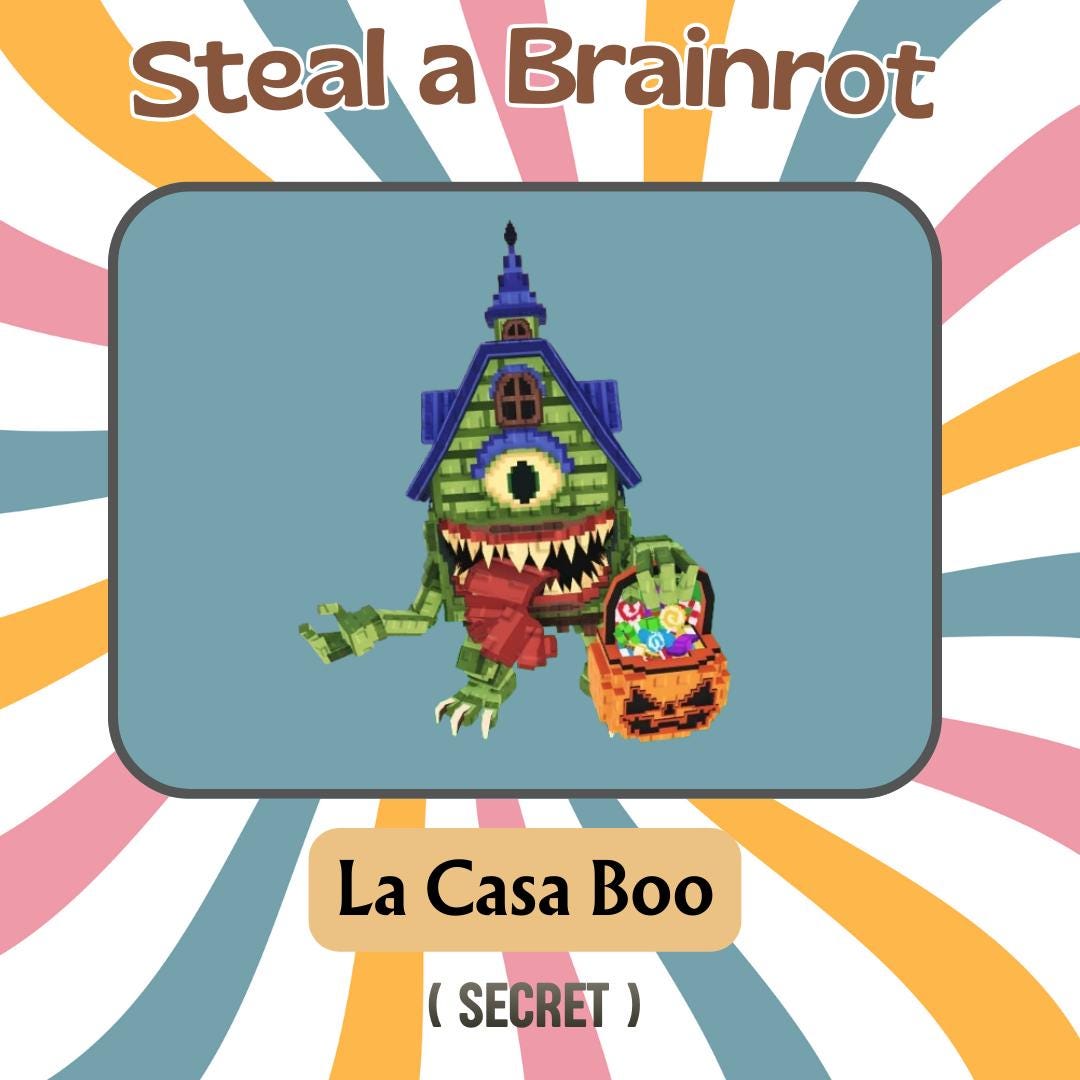 La Casa Boo - Secret - Roblox Steal A Brainrot - Etsy
