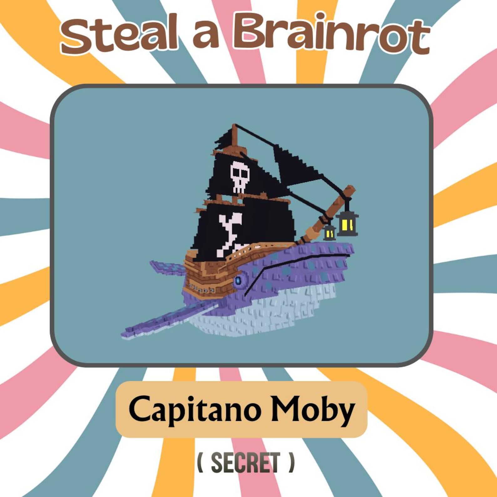 Capitano Moby - Secret - Roblox Steal A Brainrot - Etsy