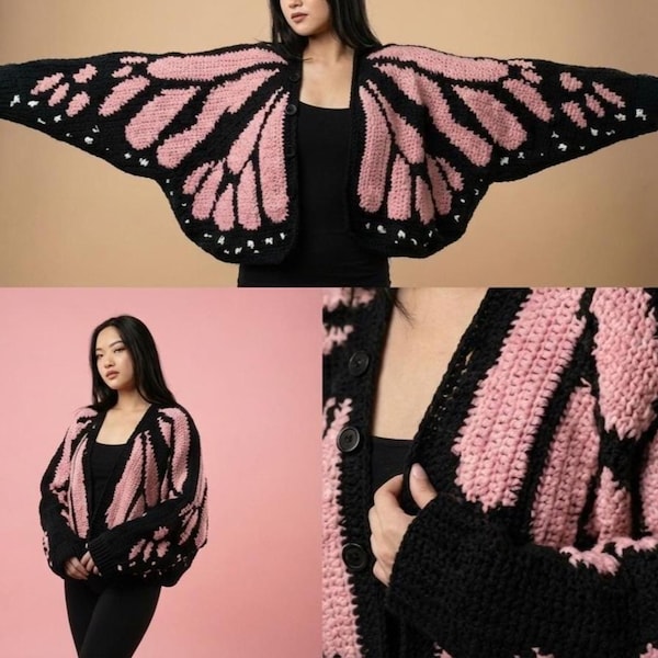 Butterfly Cardigan - Etsy