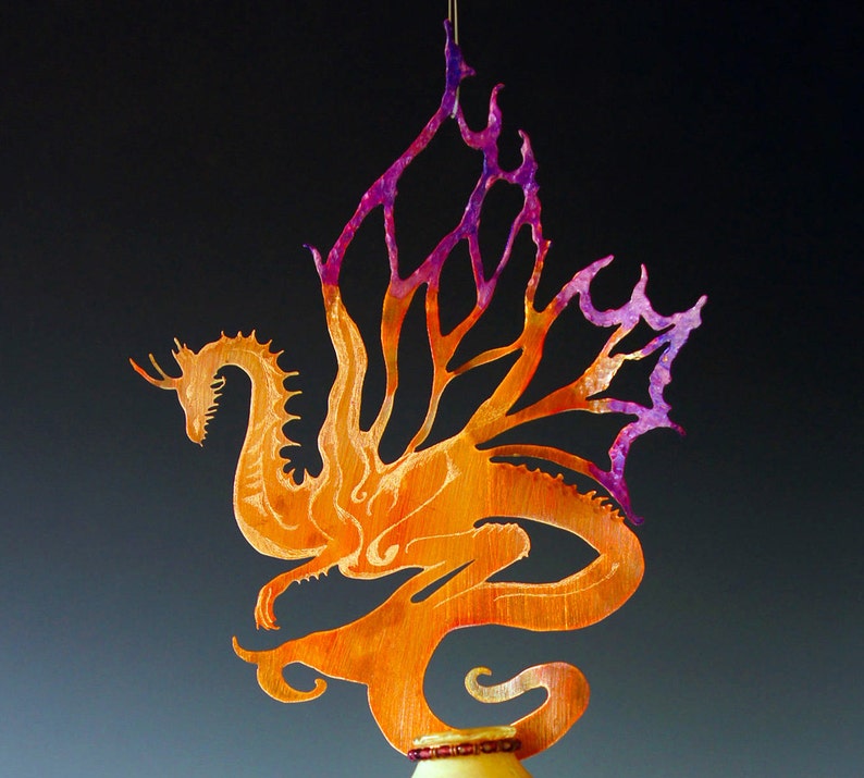 Dragon Wind Chime With Potion Bottle - Etsy
