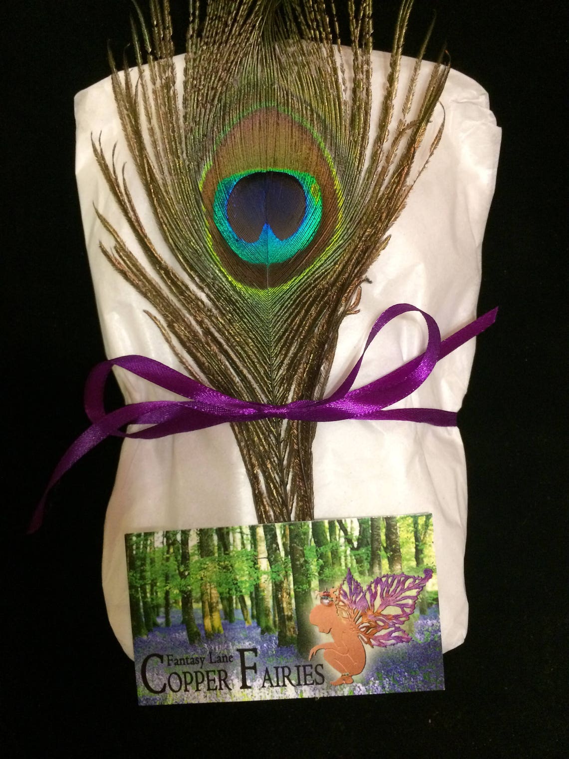 Copper Fairy Mother & Child With Hand Blown Glass Bottle and - Etsy