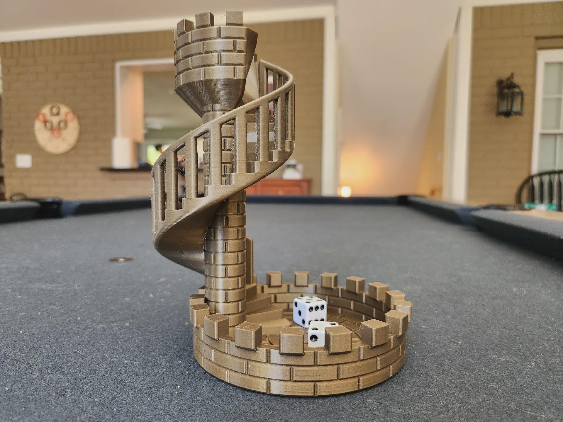 Dice Rolling Castle Stairs 3D Printed in Various Colors - Etsy