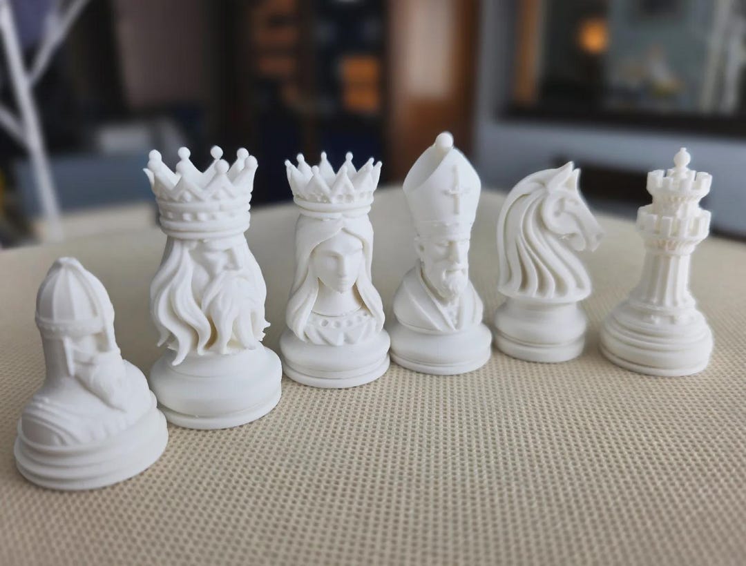 Detailed Figure Full Chess Set 32 Peice in Various Colors If Wanted 3D ...